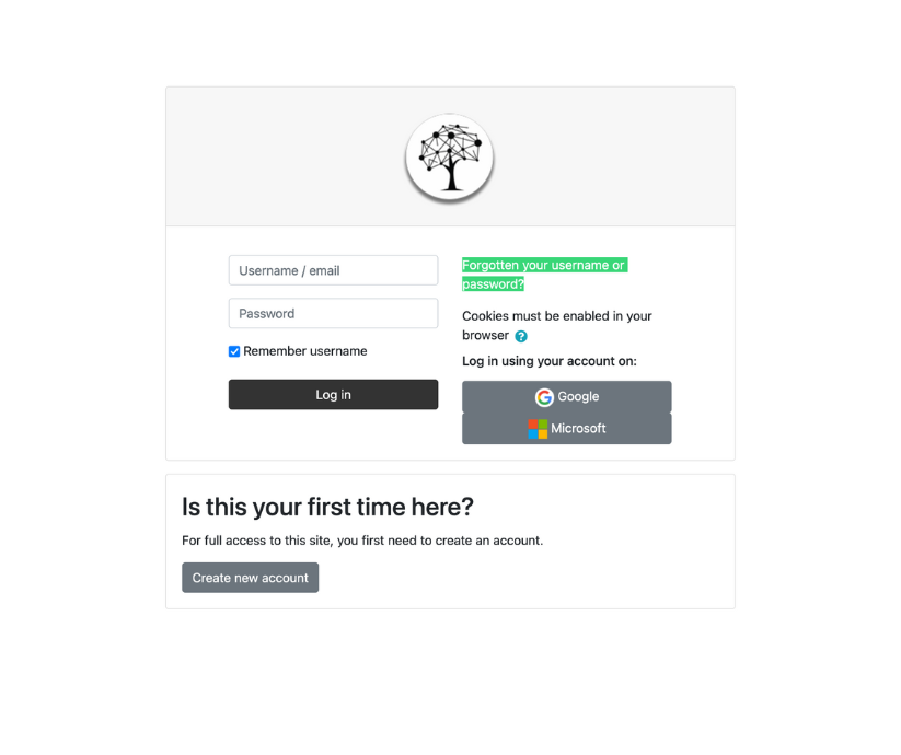I forgot my password | IIENSTITU