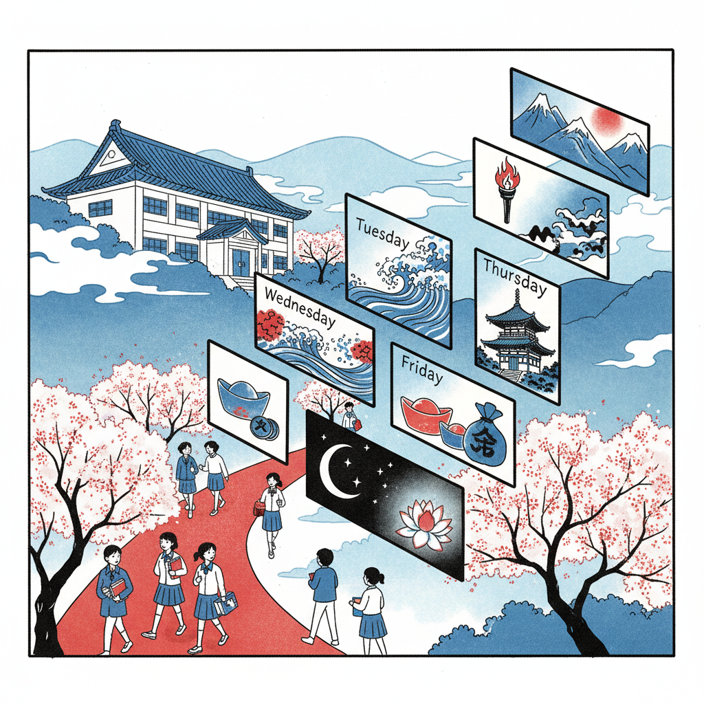 Japanese Days of the Week Test | A1 School Schedule Quiz