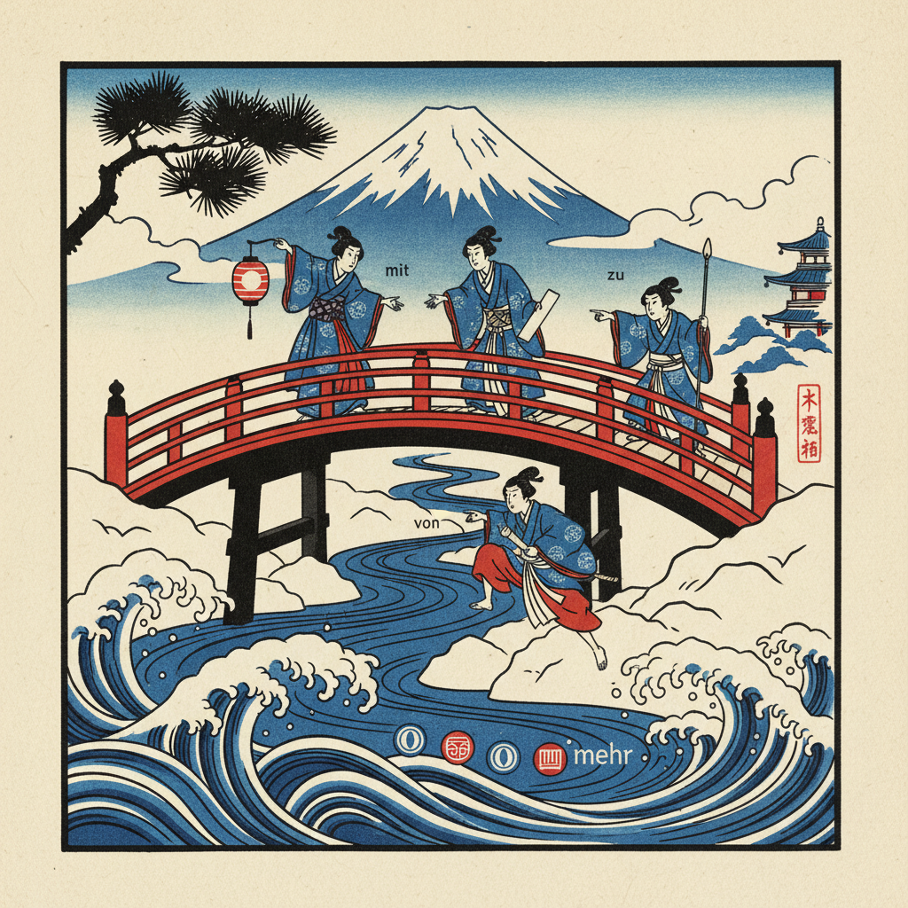 German A2 Dative Prepositions Quiz | Practice mit, von, zu | IIENSTITU