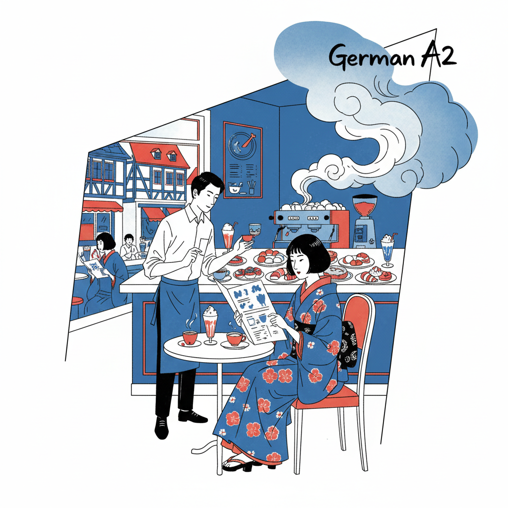 German A2 Café Test: Ordering Food & Drinks Vocabulary