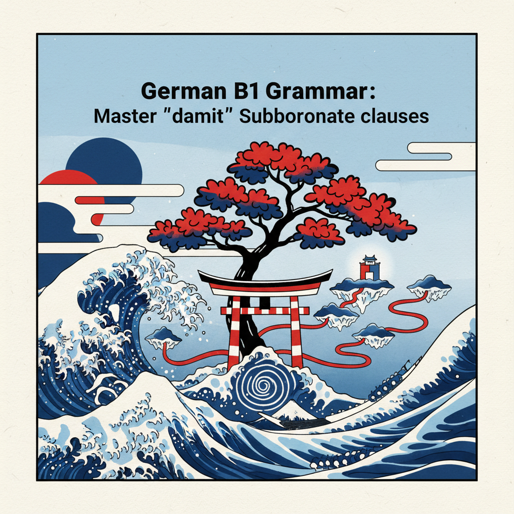 German B1 Test: 'damit' Purpose Clauses Grammar
