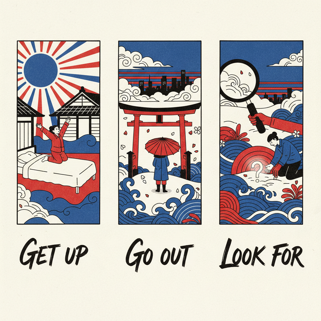 A2 English Test: Phrasal Verbs (Get Up, Go Out, Look For)