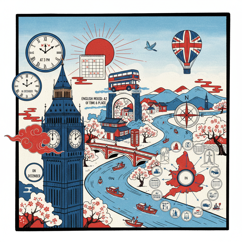 A2 English Mixed Test: A2 - Prepositions of Time & Place | Free Online ...